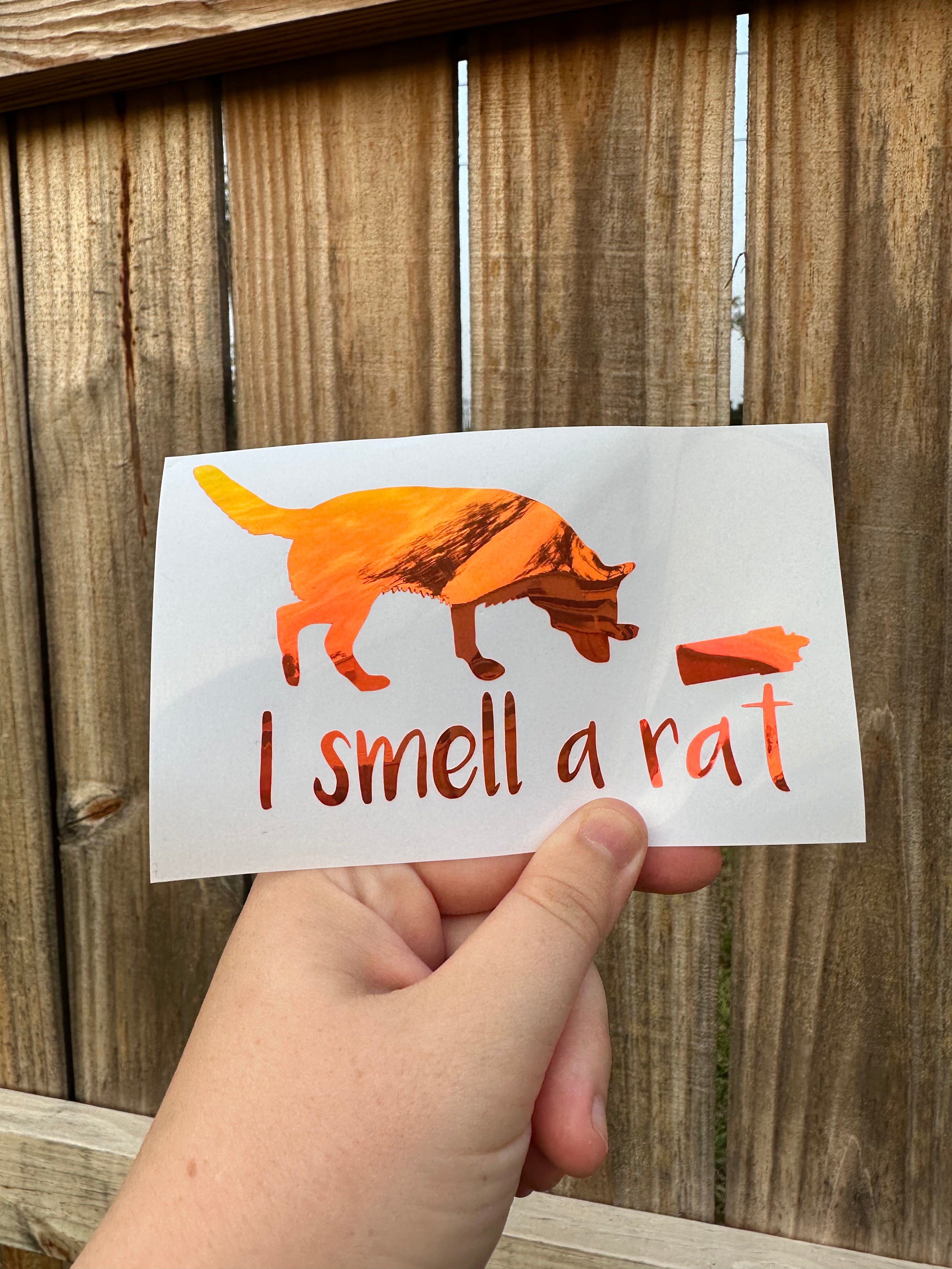 "I Smell a Rat" Custom Decal – Spoiled Dog Co.