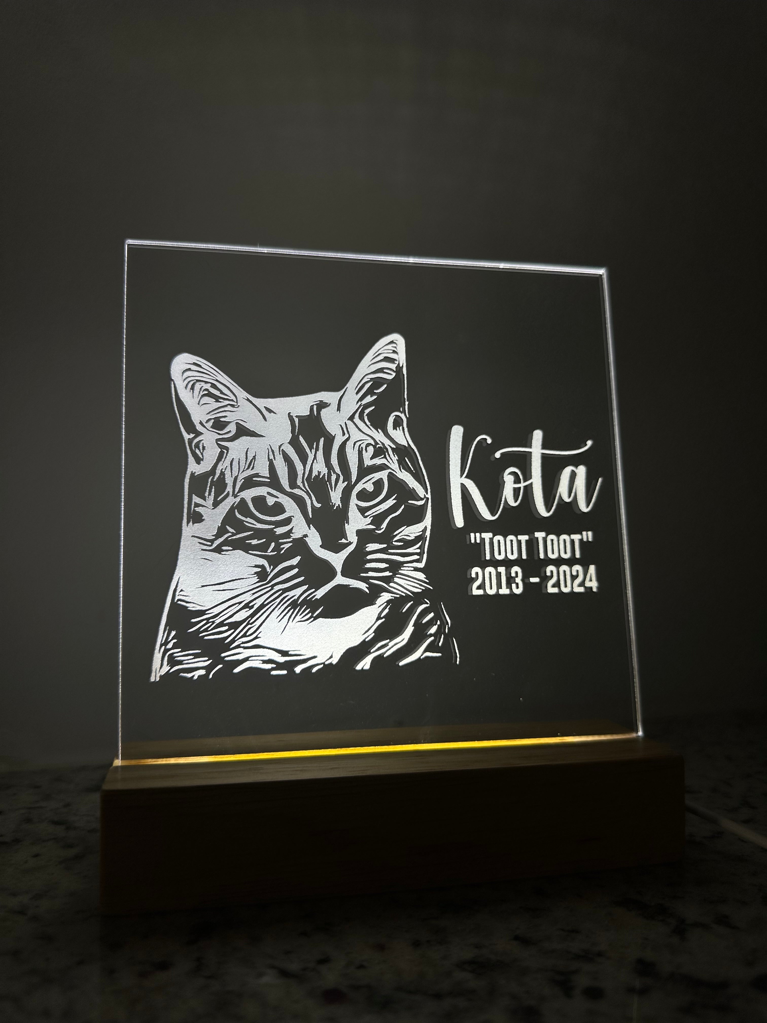 Engraved Light Up Acrylic Sign – Spoiled Dog Co.