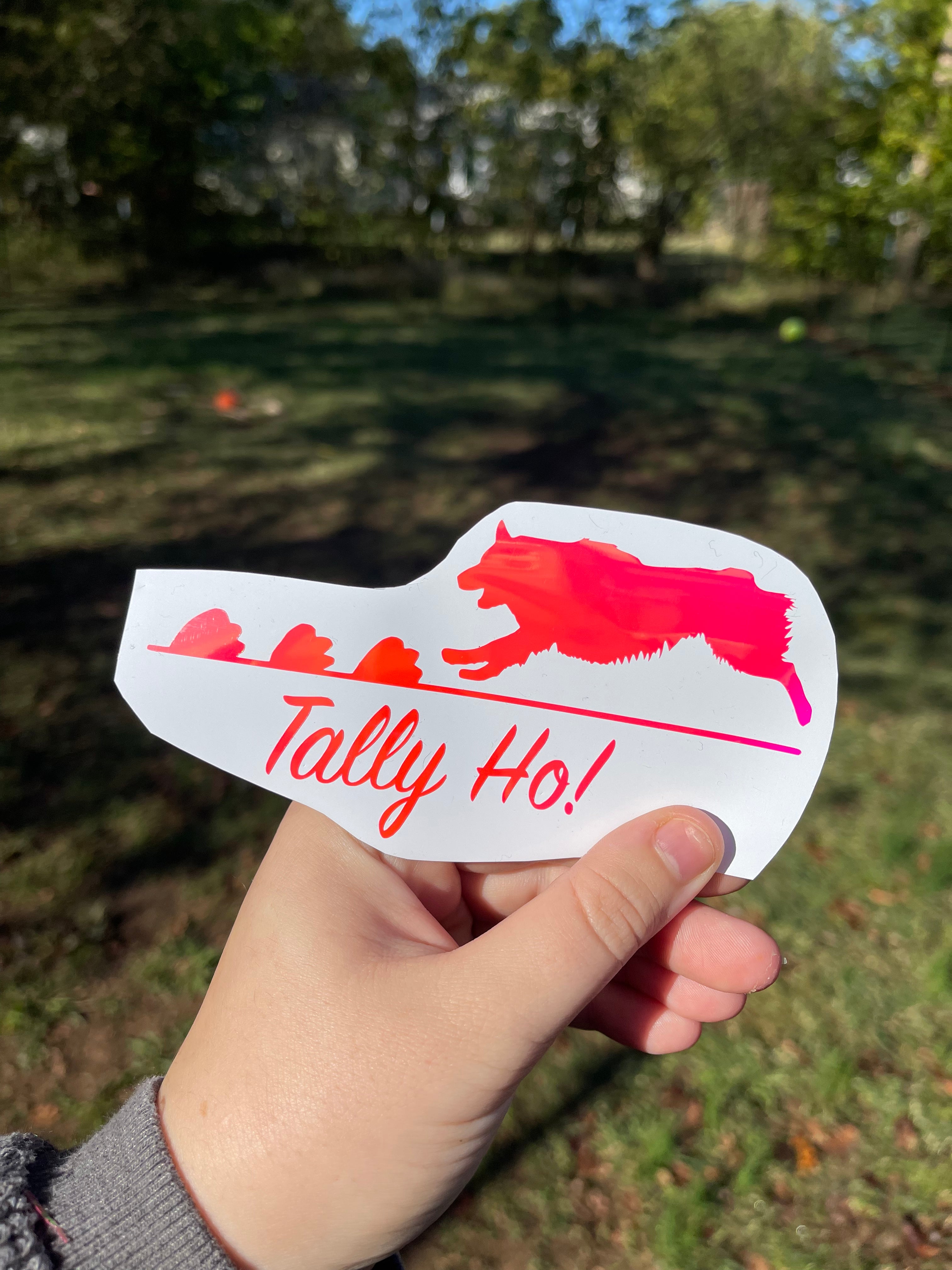 "Tally Ho!" Custom Decal – Spoiled Dog Co.